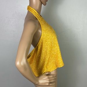 Ronny Kobo Collection | Tops | New Ronny Kobo Yellow Sequin Embellished ...